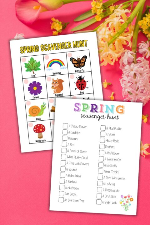 Free Printable Spring Scavenger Hunts