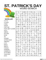 Free Printable St. Patrick's Day Word Search For Kids