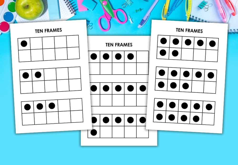 Free Ten Frame Printables For Math Activities