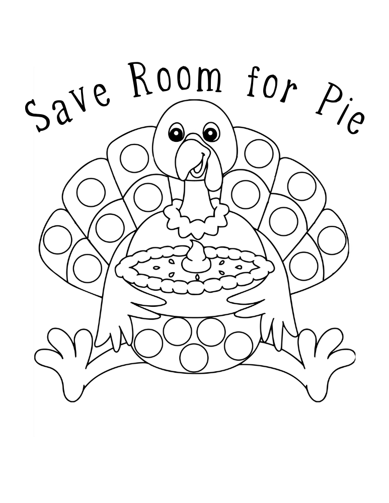 Free Thanksgiving Dot Marker Printables