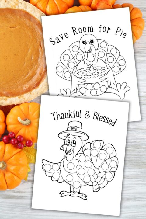 Free Thanksgiving Dot Marker Printables