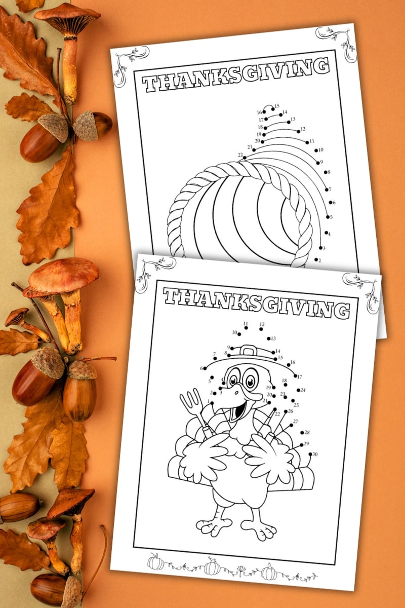 Free Printable Thanksgiving Dot To Dot Puzzles