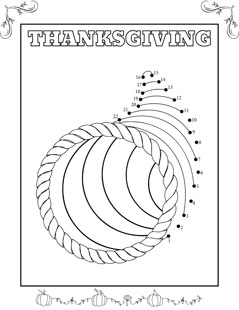 Free Printable Thanksgiving Dot To Dot Puzzles