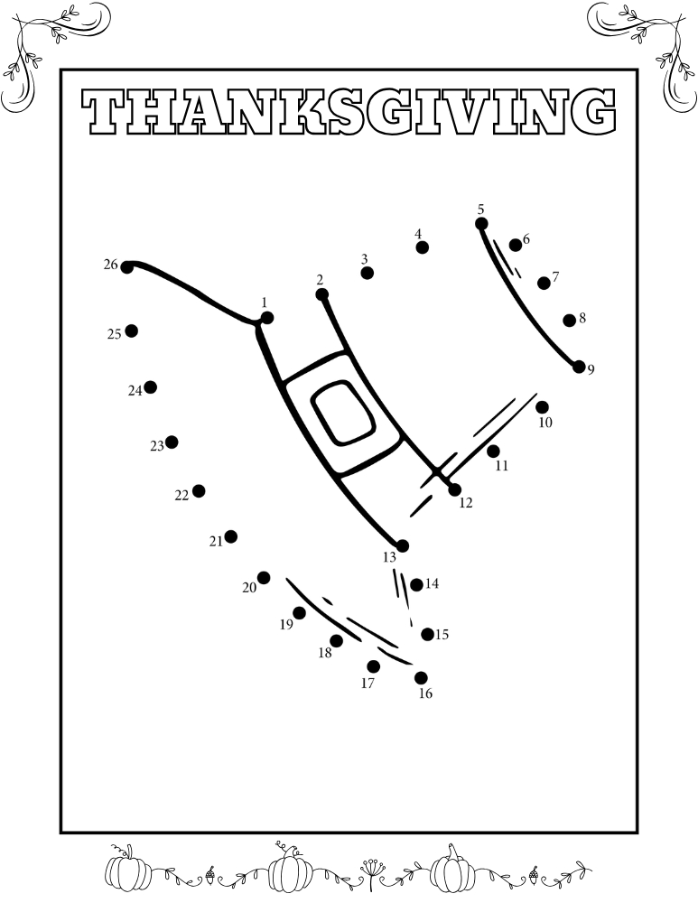 Free Printable Thanksgiving Dot To Dot Puzzles