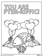 Free Printable Dinosaur Valentine Coloring Pages