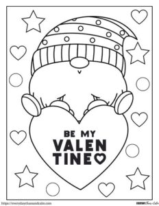 7 Free Valentine Coloring Pages For Kids