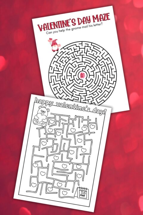 Free Printable Valentine's Day Mazes