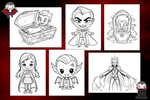 Free Vampire Coloring Pages For Kids